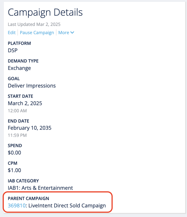 Setting up an Audience Extension Campaign - LiveIntent Knowledge Base